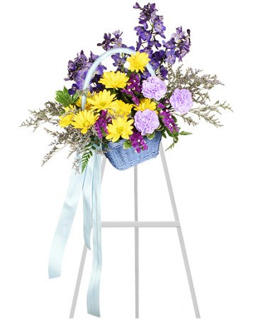 Blessed Blue Spray | Heartfelt Memorial Tribute – House-of-Blooms