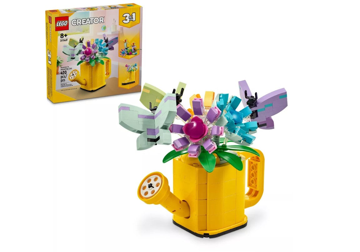 LEGO Creator 3 in 1 Flowers in Watering Can Building Toy – House-of-Blooms