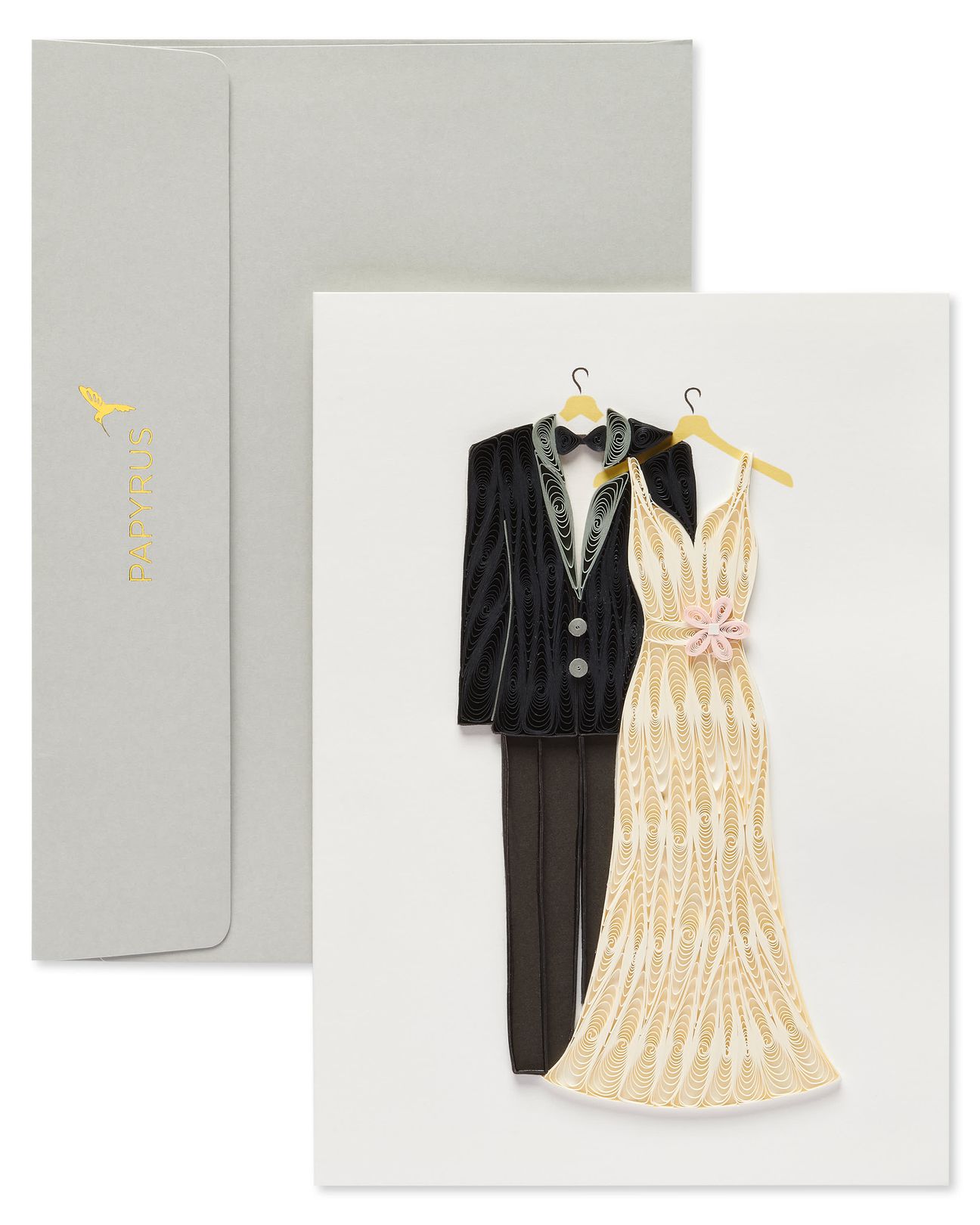 Bride and Groom Wedding Quilling Greeting Card – House-of-Blooms